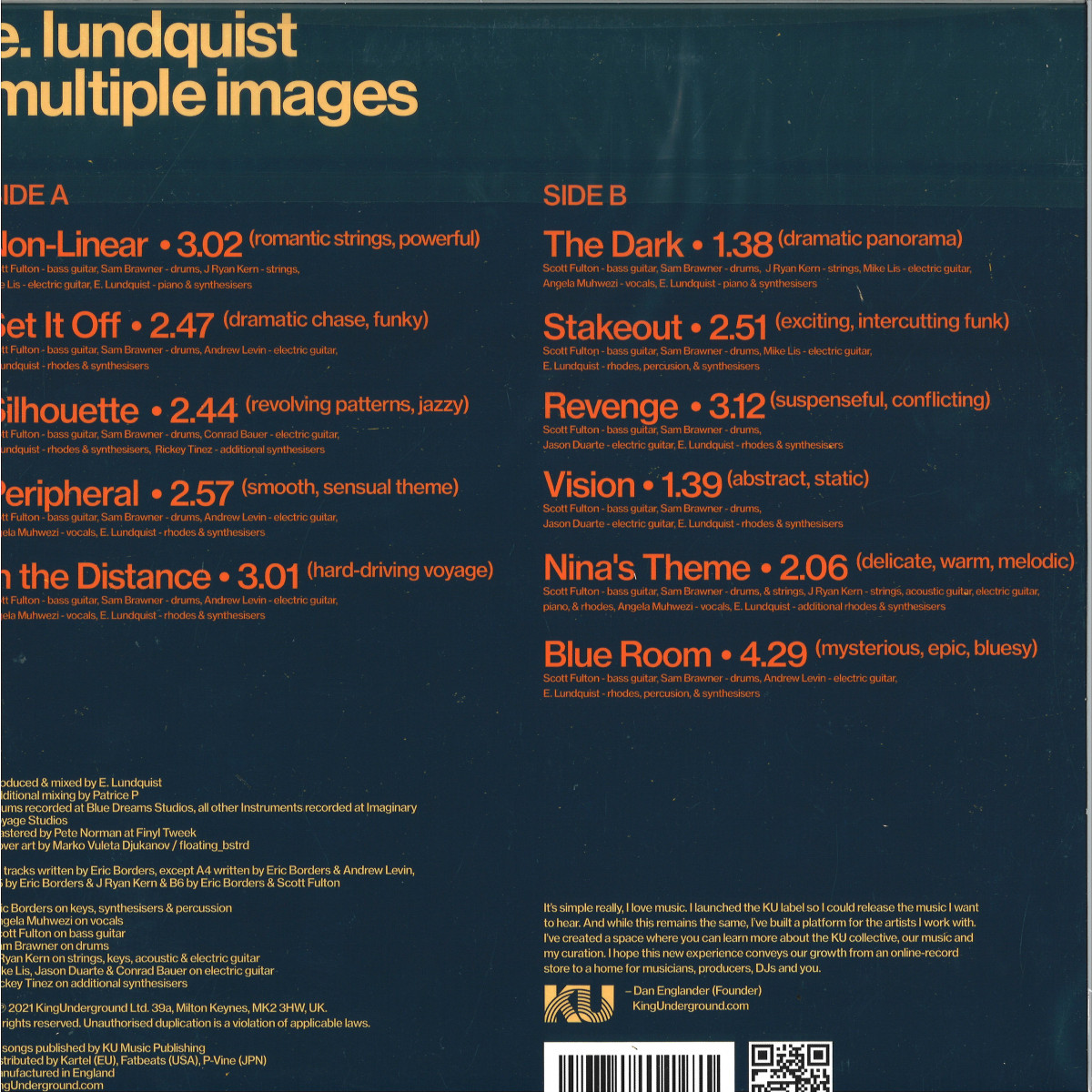 E. Lundquist - Multiple Images LP / King Underground KULP060- Vinyl