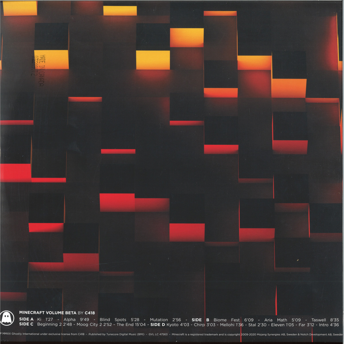 C418 - MINECRAFT VOLUME BETA LP 2x12" / Ghostly International GILPC1360 ...