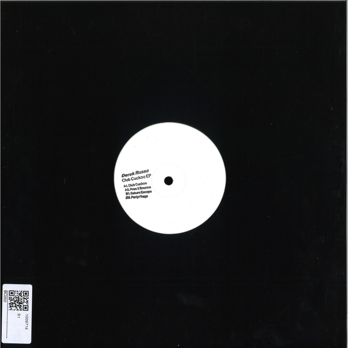 Derek Russo - Club Cuckoo EP / Broad Channel BC002- Vinyl