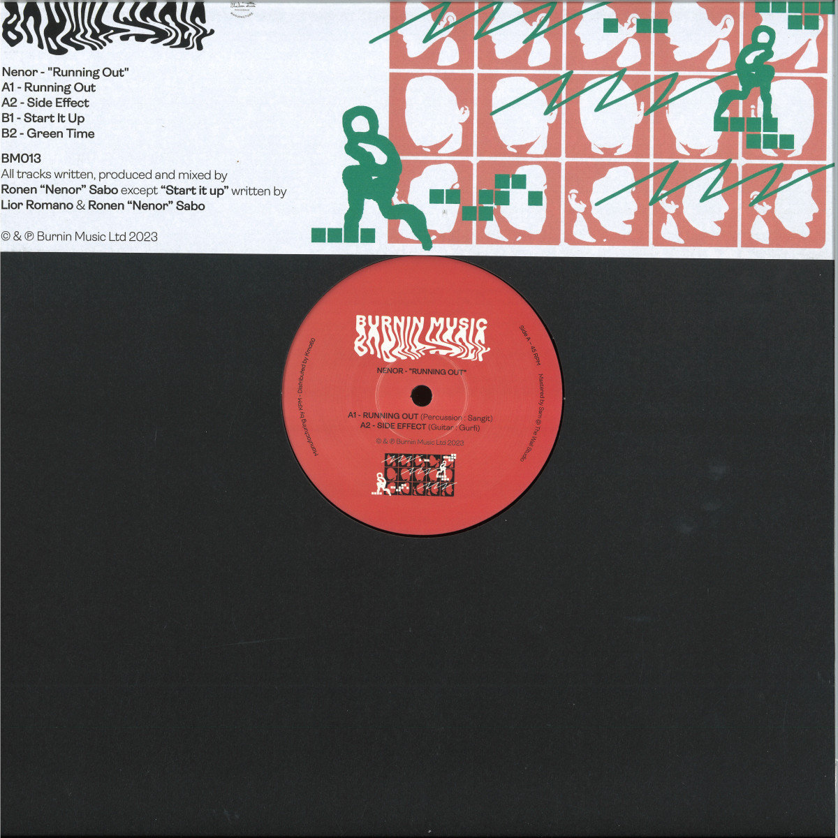 Nenor - Running Out / Burnin Music Recordings BM013- Vinyl