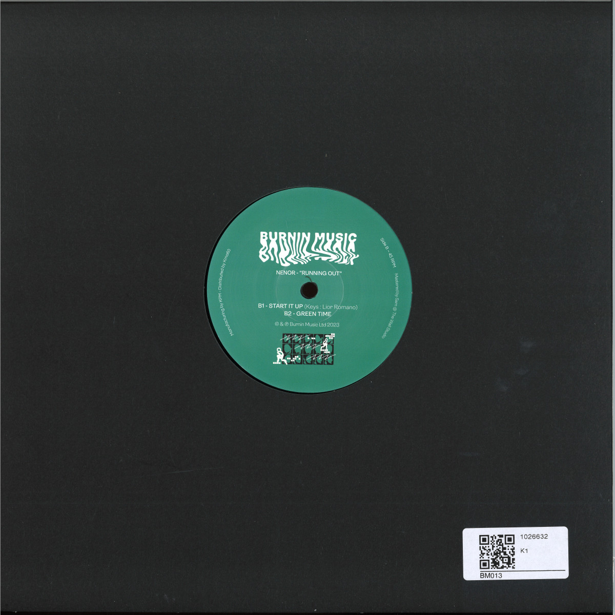 Nenor - Running Out / Burnin Music Recordings BM013- Vinyl