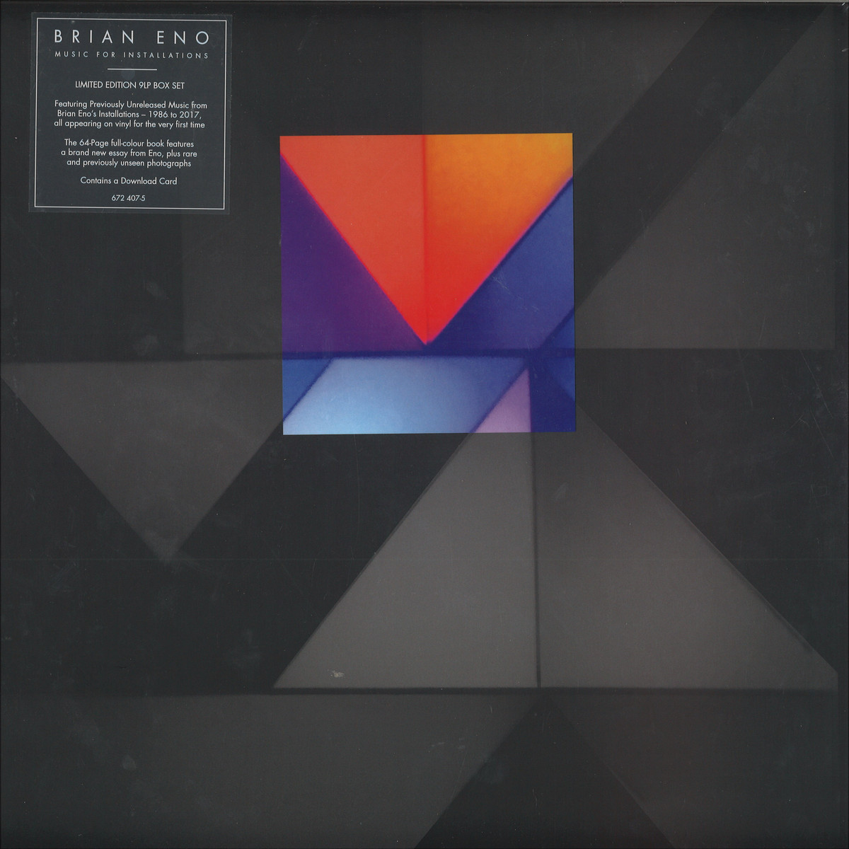 Brian Eno - Music For Installations 9x12" BOX / UMC 6724075- Vinyl