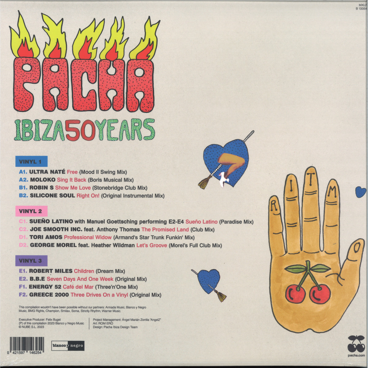 Various - PACHA IBIZA 50 YEARS LP 3x12 / Blanco Y Negro MXLP4200 - Vinyl