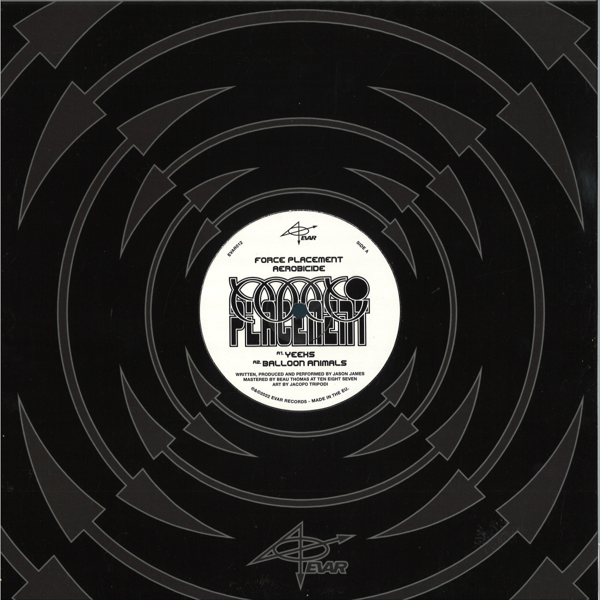 Force Placement - Aerobicide / Evar Records EVAR012- Vinyl