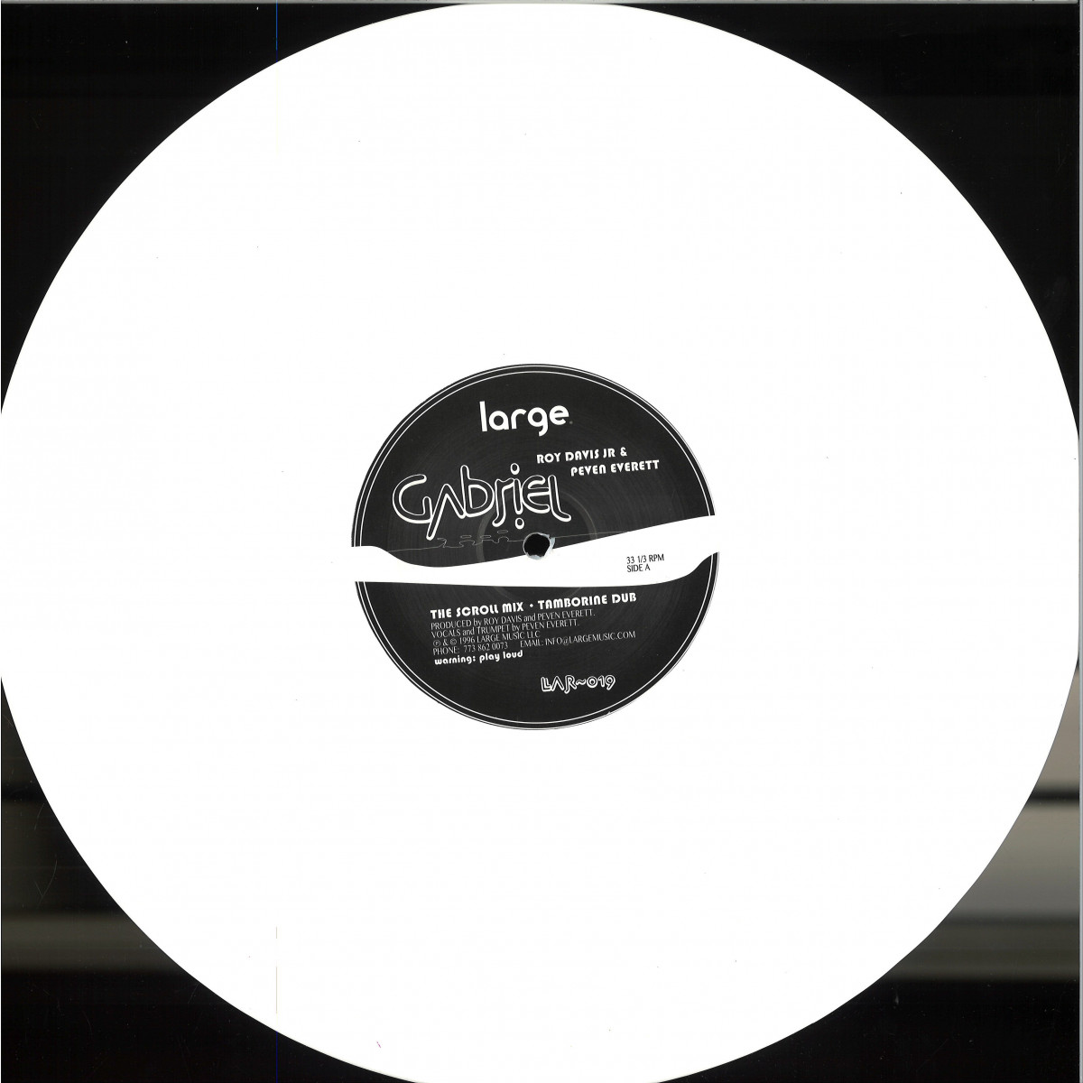 Roy Davis Jr - Gabriel / Large LARV019WHITE - Vinyl