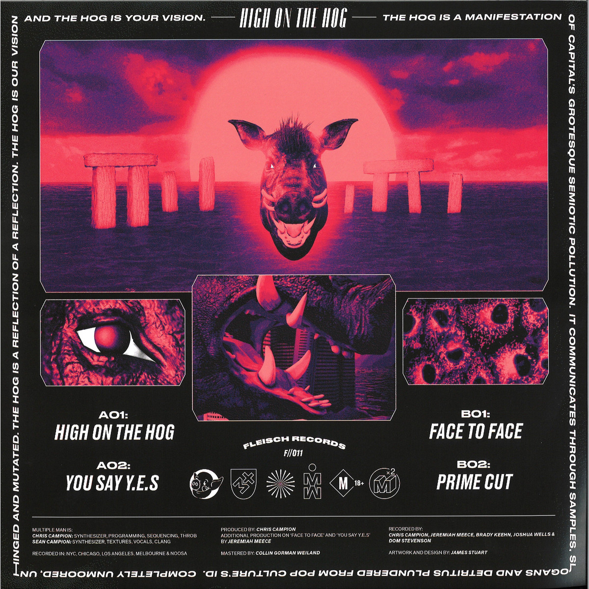 Multiple Man - High On The Hog / FLEISCH F//011- Vinyl