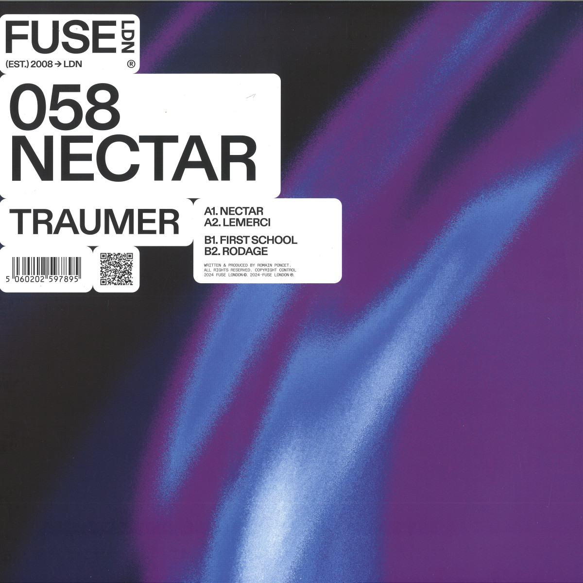 Traumer - Nectar EP / Fuse London FUSE058- Vinyl