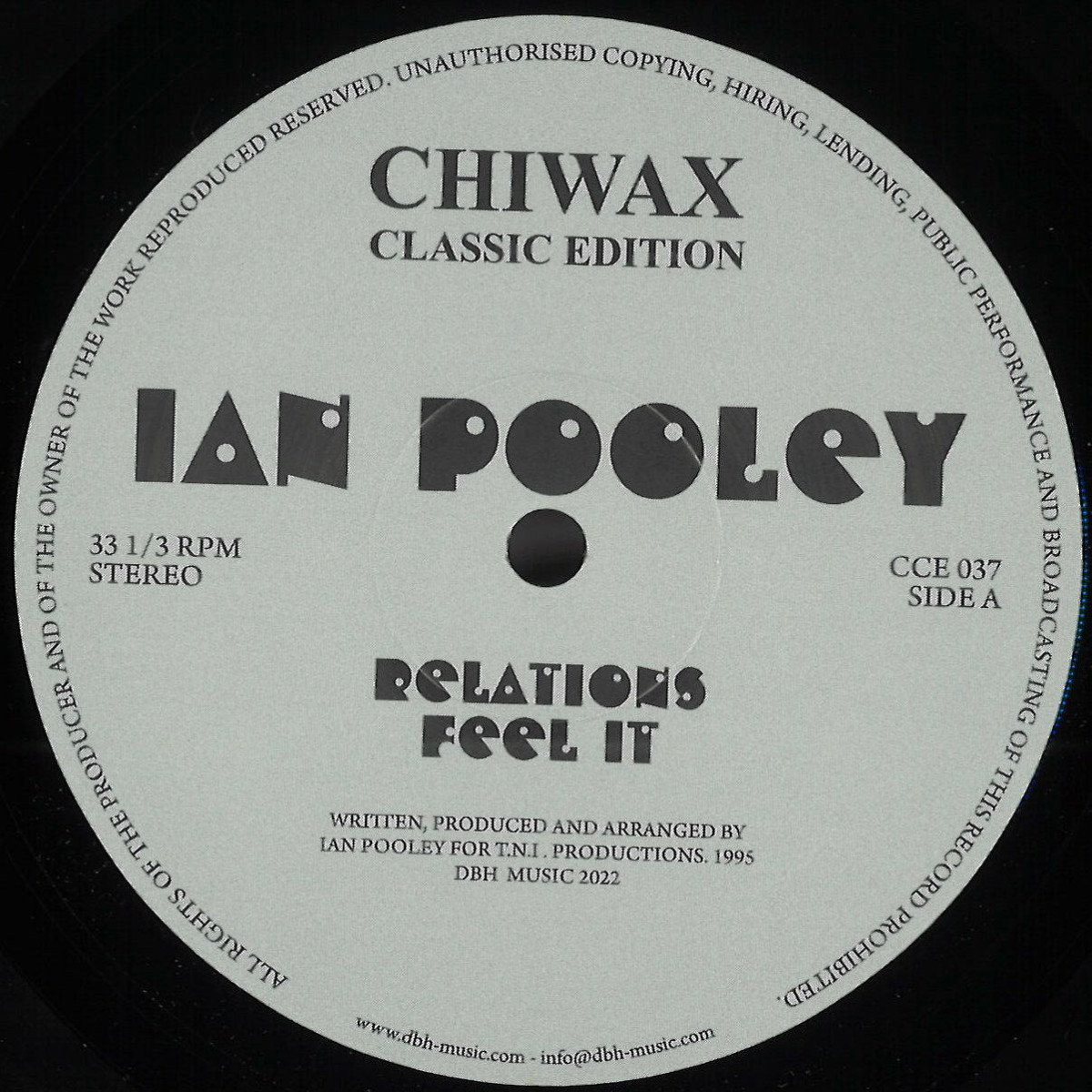 Ian Pooley - Relations 2x12 / Chiwax Classic Edition CCE037 - Vinyl