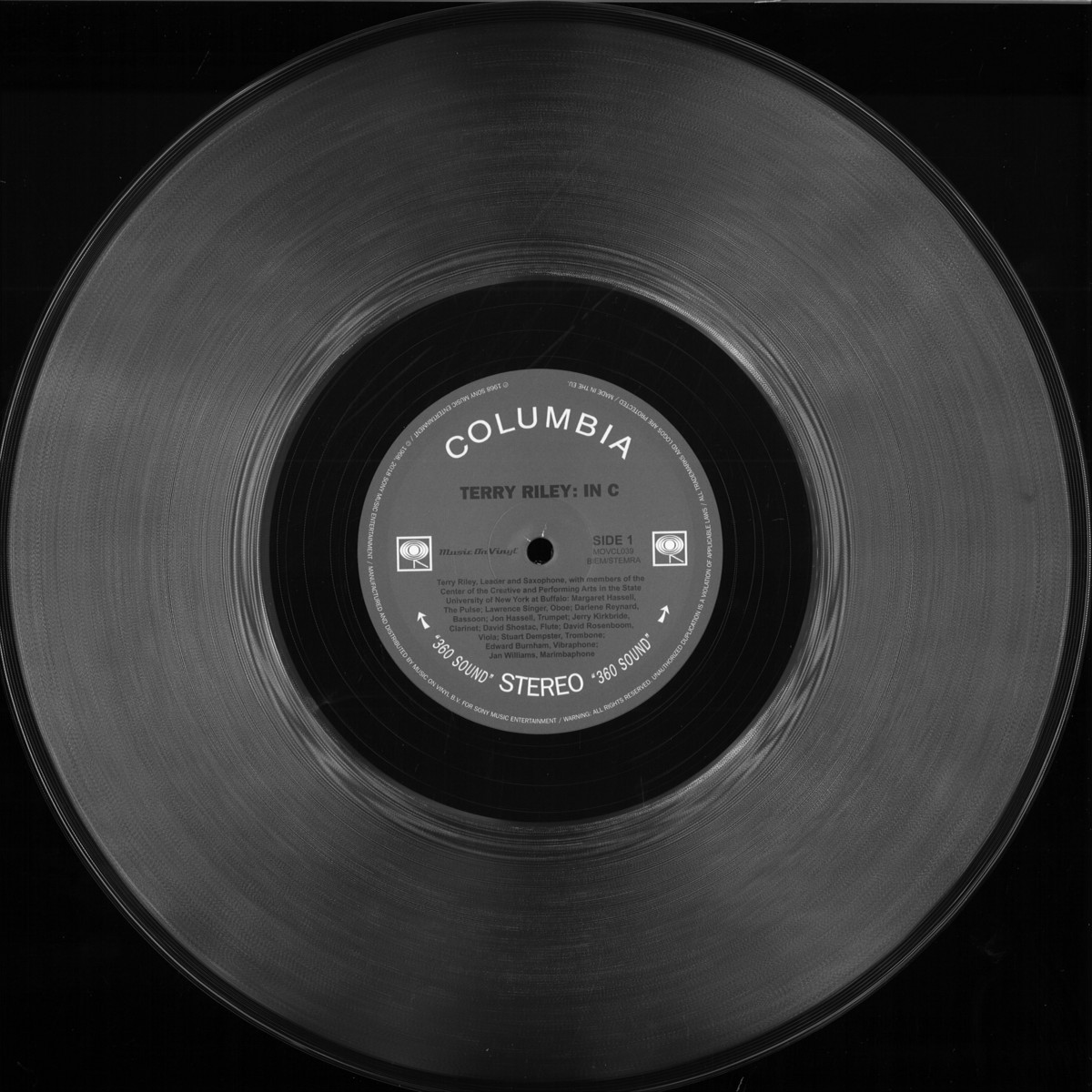 Terry Riley - In C / Music On Vinyl MOVCL039C- Vinyl