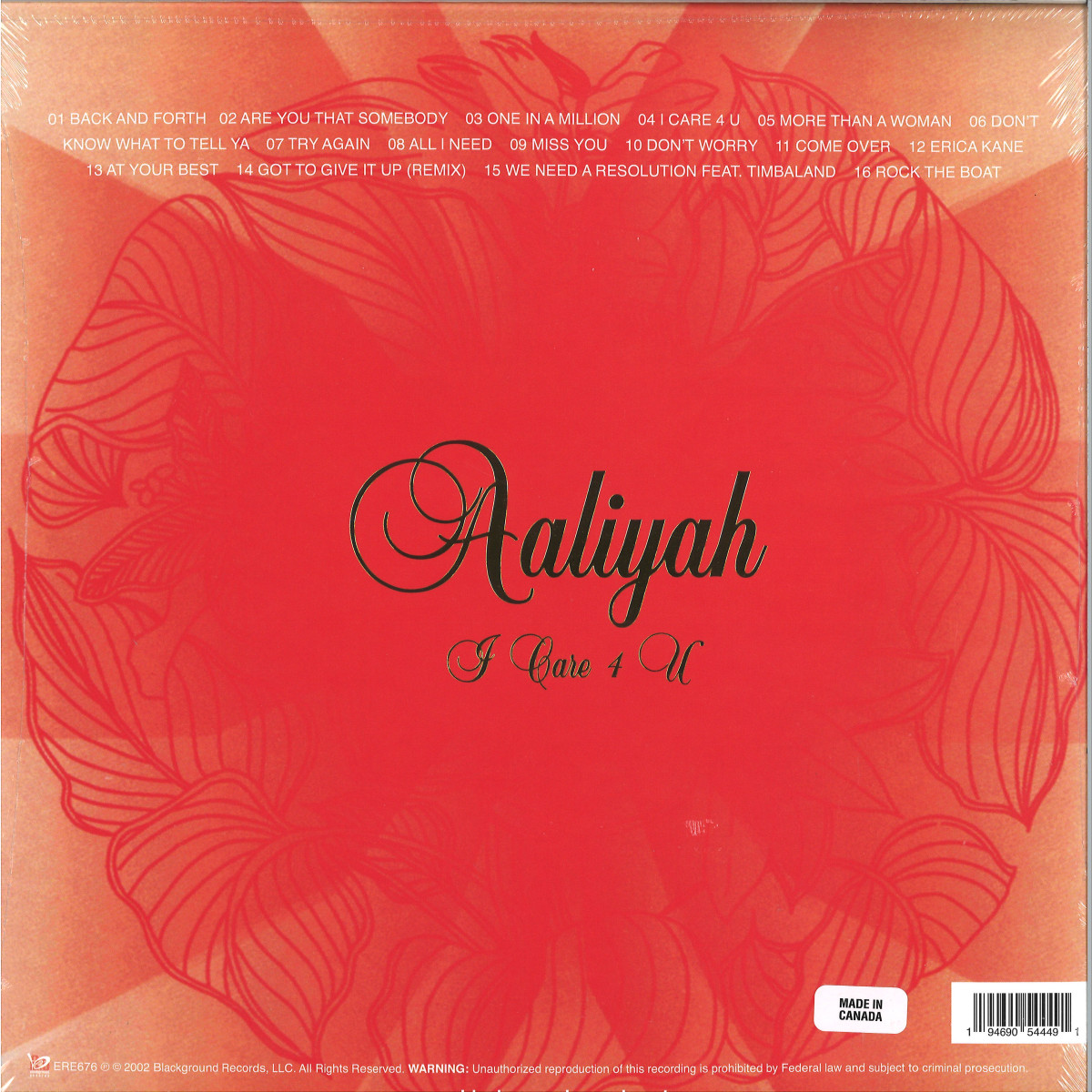 Aaliyah I Care 4 U