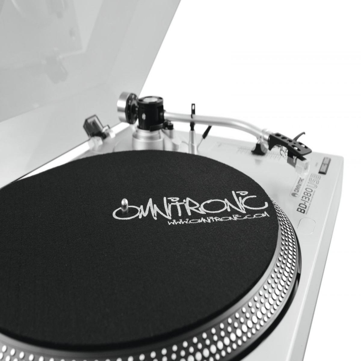 Turntable / Plattenspieler - OMNITRONIC BD-1380 USB Silver / Omnitronic ...