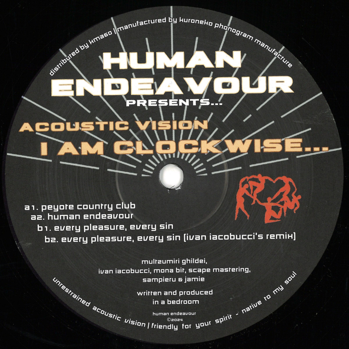 Acoustic Vision - I Am Clockwise / Human Endeavour HEND001- Vinyl