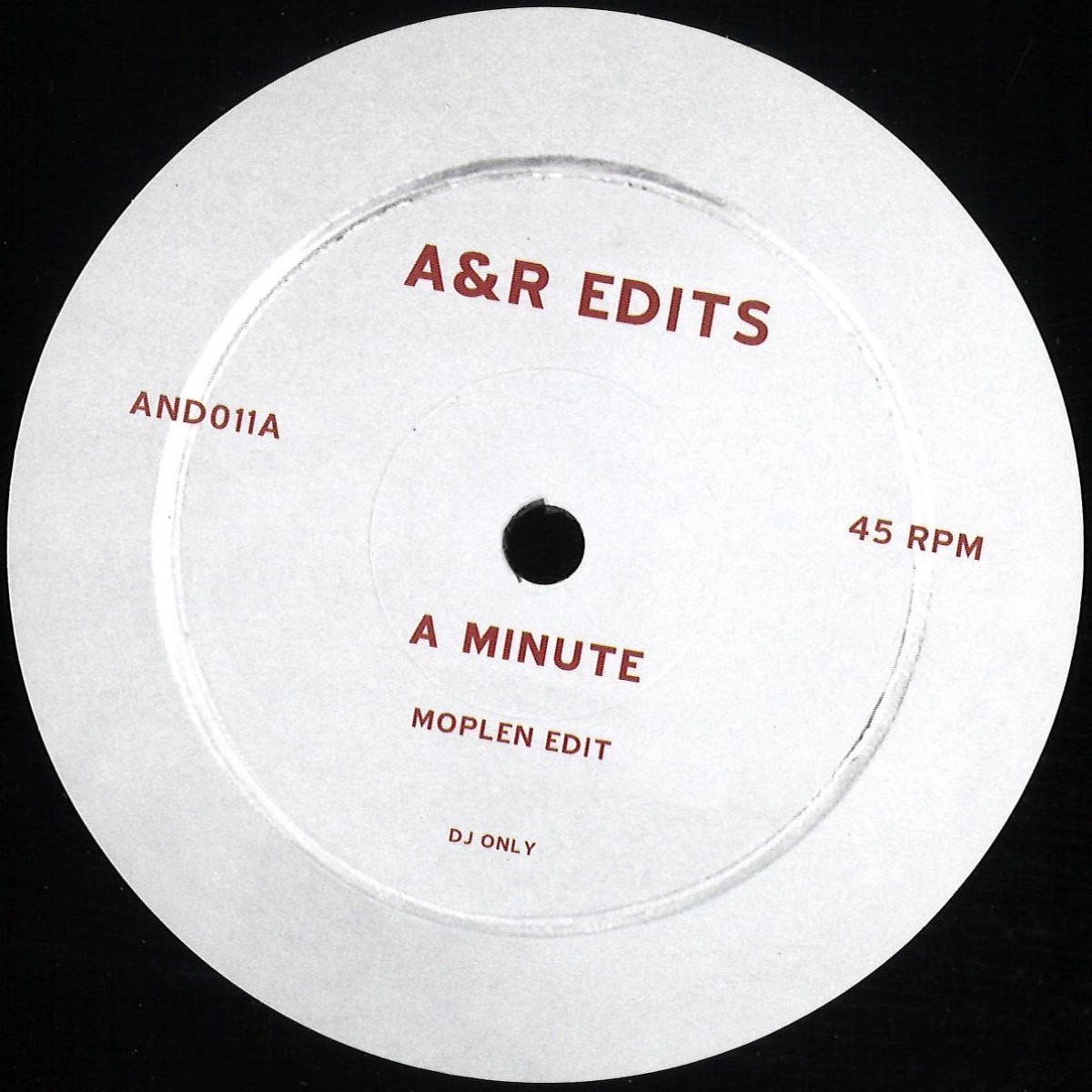 Moplen - A Minute / Can’t Hide / A & R EDITS AND011- Vinyl